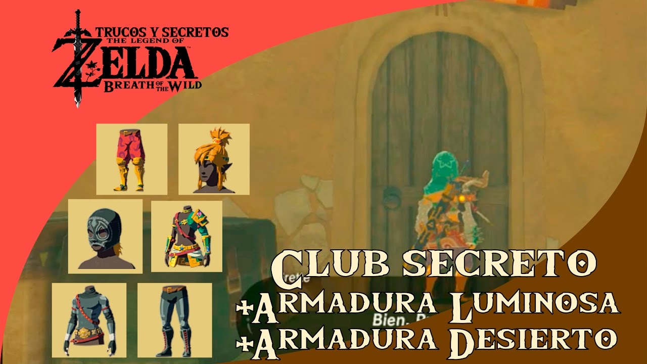 Password del club secreto de Gerudo / Armadura Luminosa y del Desierto ...