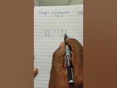 # Magic Subtraction by 1 # Mathmatics # Short YouTube Video # 👍 - YouTube