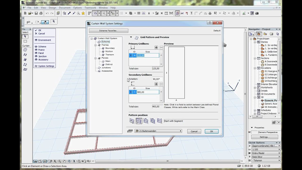 ArchiCAD 15 tutorial_random formed curtain wall (RPortierProductions ...