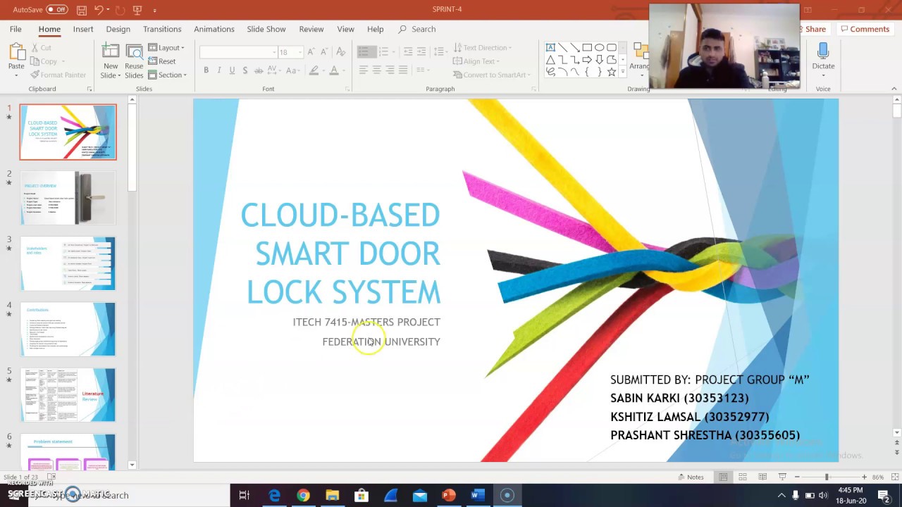 ITECH 7415 masters project assessment- final description of work ...