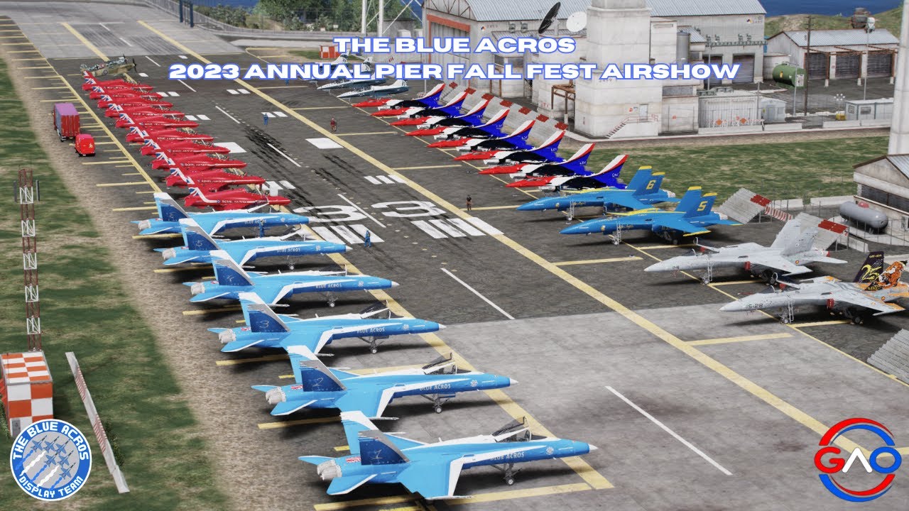 The Blue Acros | 2023 Annual Pier Fall Fest Airshow! - GAO - YouTube
