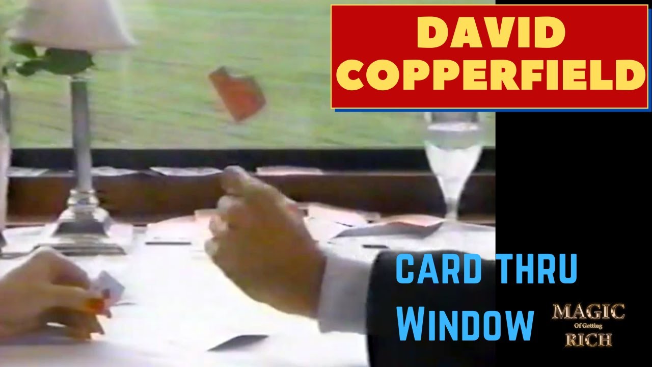 David Copperfield card thru window magic illusion - YouTube