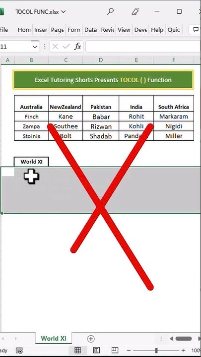 New Excel 365 Array Function TOCOL ( ) Hack [Tip & Trick] #shorts #exceltips - YouTube