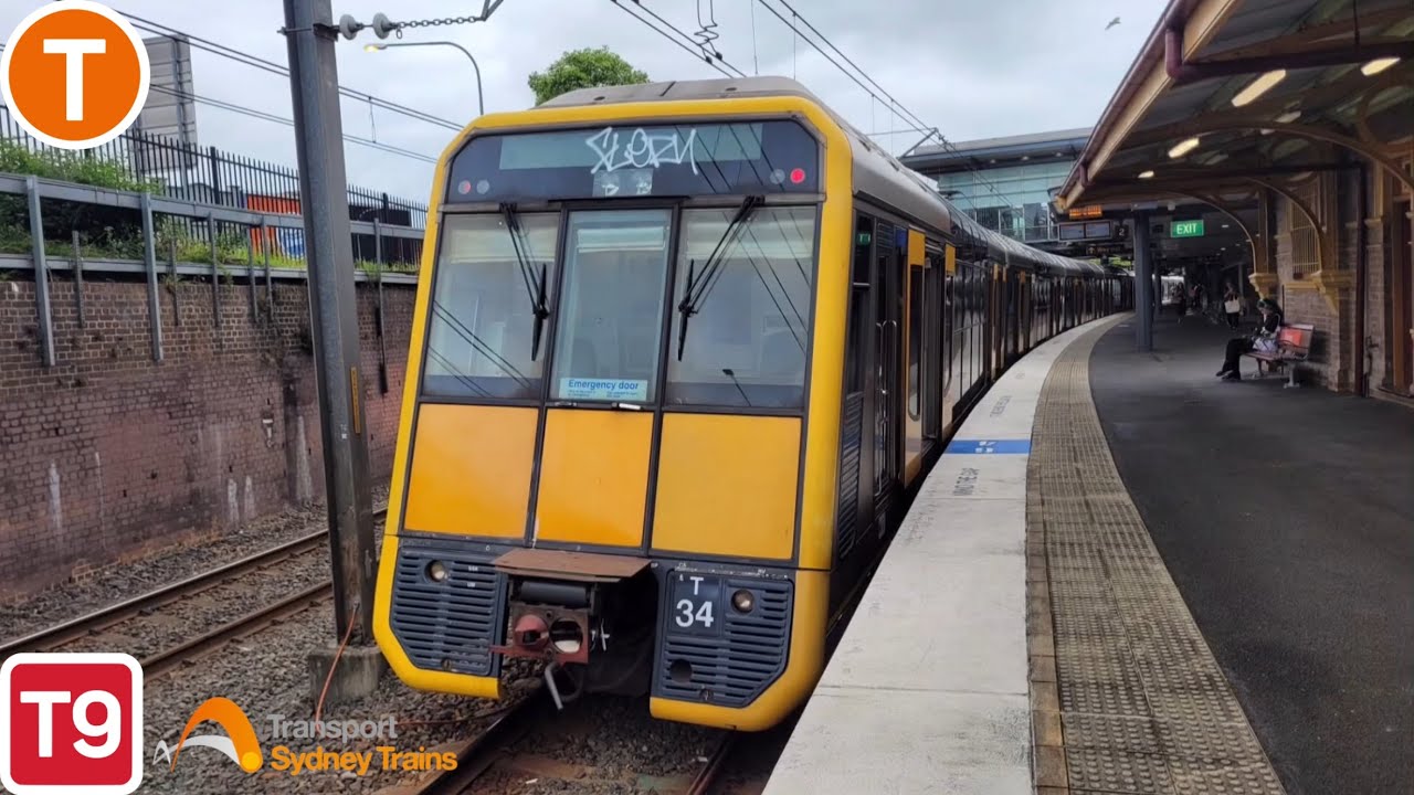 Sydney Trains T6 + T34 Tangara T set train ride from West Ryde-Eastwood ...