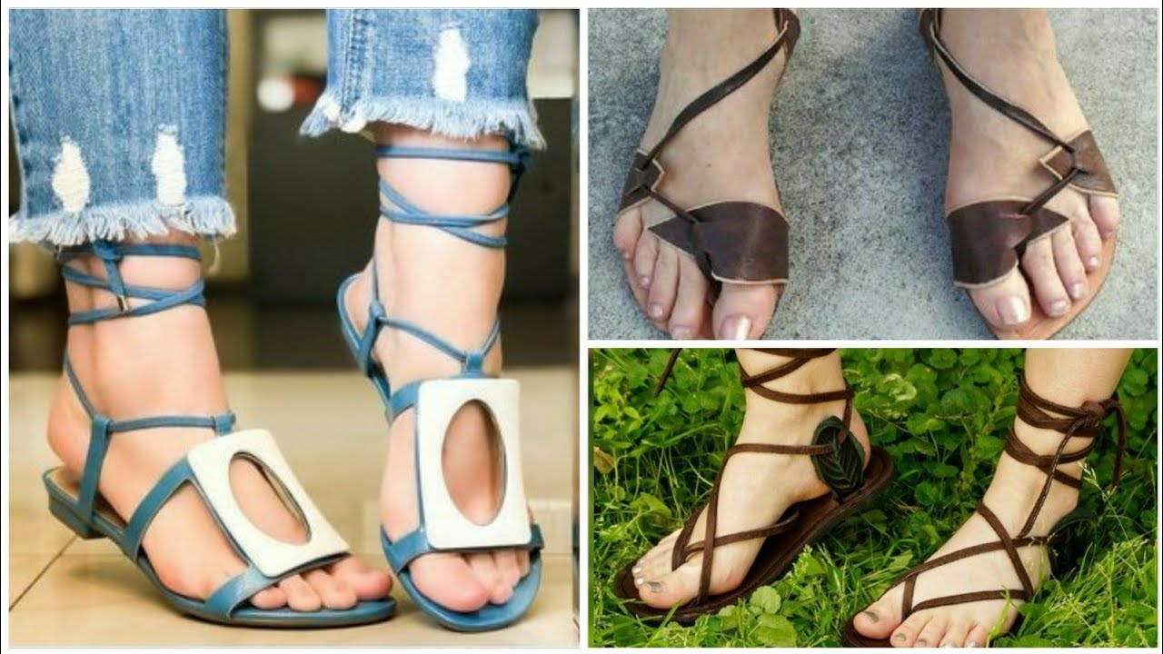 Beautiful flat sandals designs ideas... latest new collection sandal ...