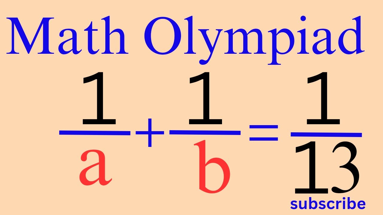 Math Olympiad Problem | Can You Solve? - YouTube