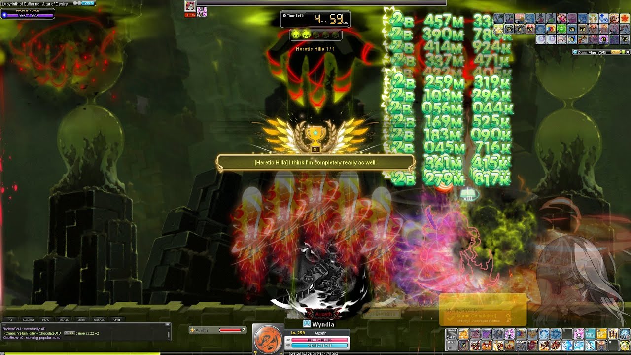 [MapleSEA Bootes] 32k STR Kaiser Normal Heretic Hilla Clear (w EQ ...