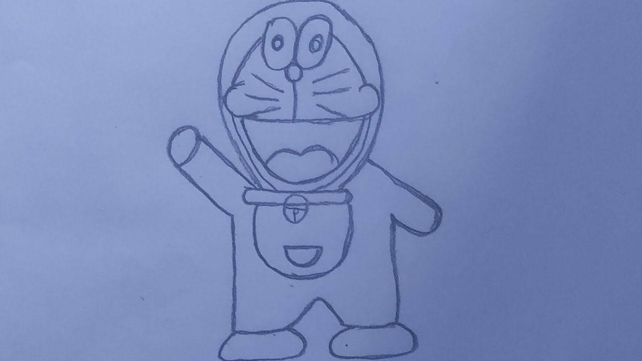 how to draw a doremon/easy drawing/doremon/step by step/doremon drawing ...