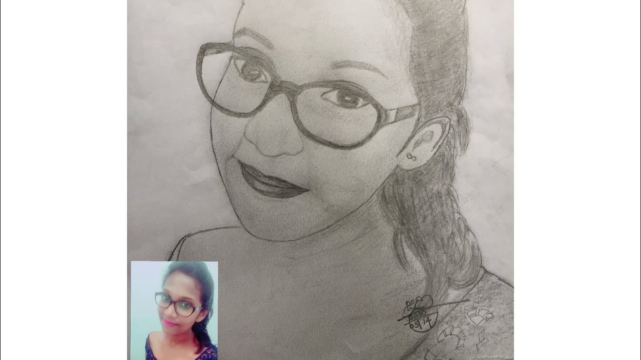 How to Draw a girl/ pencil sketch - YouTube