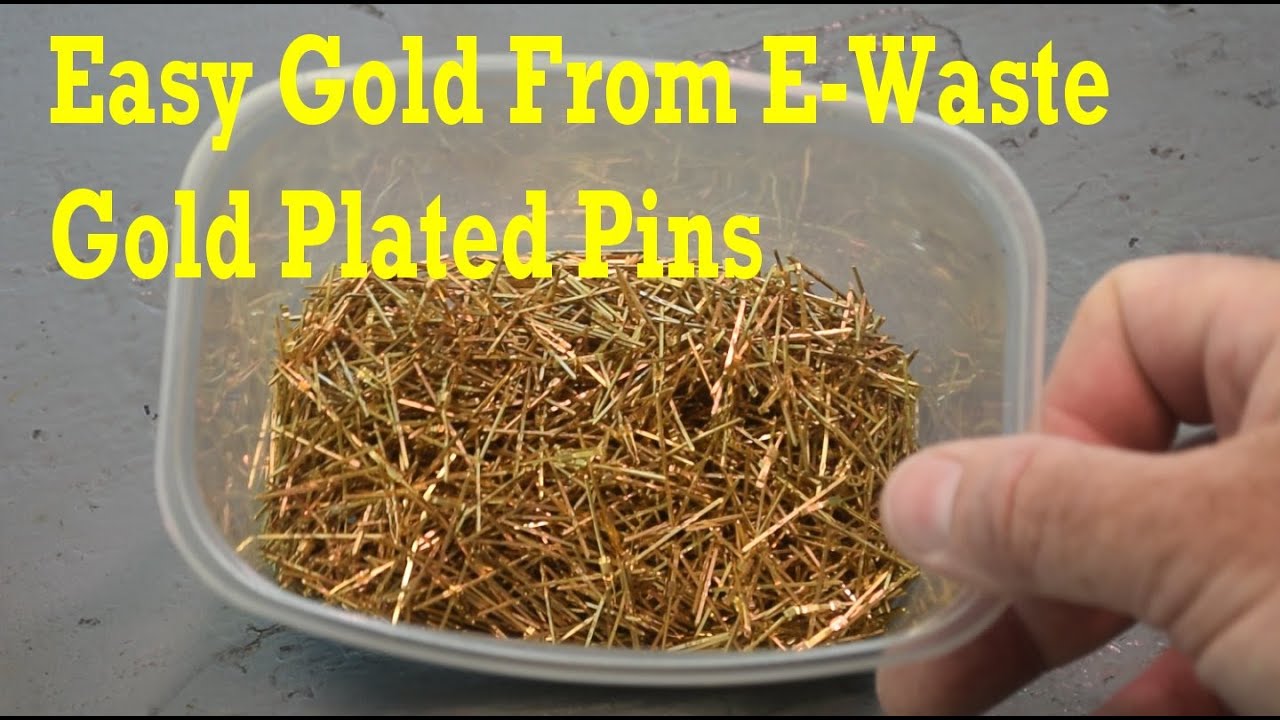 Easy Gold From E-Waste: Jani's Gold Plated Pins #gold #chemistry # ...