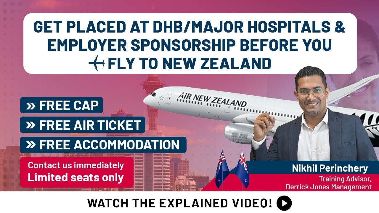 DHB Employment With NZ CAP| Free CAP| Air Ticket| 8 Weeks Accommodation ...