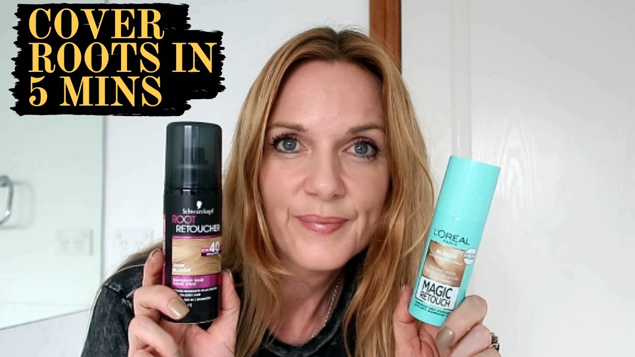 Fast Root Touch Up Grey Hair Youtube