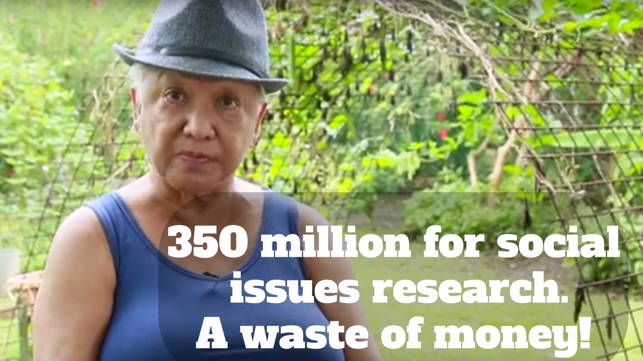 350 million for social issues research. A waste of money! - YouTube