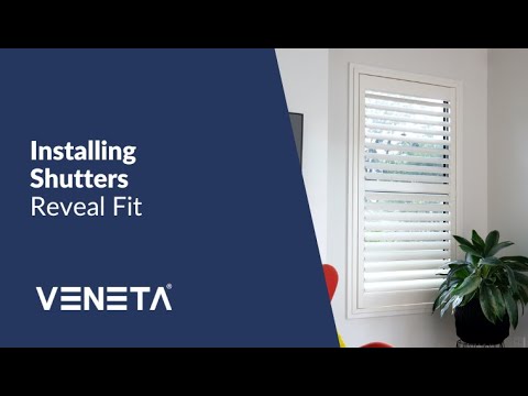 How to Install Veneta® TecWood Plantation Shutters (Reveal Fit) - YouTube