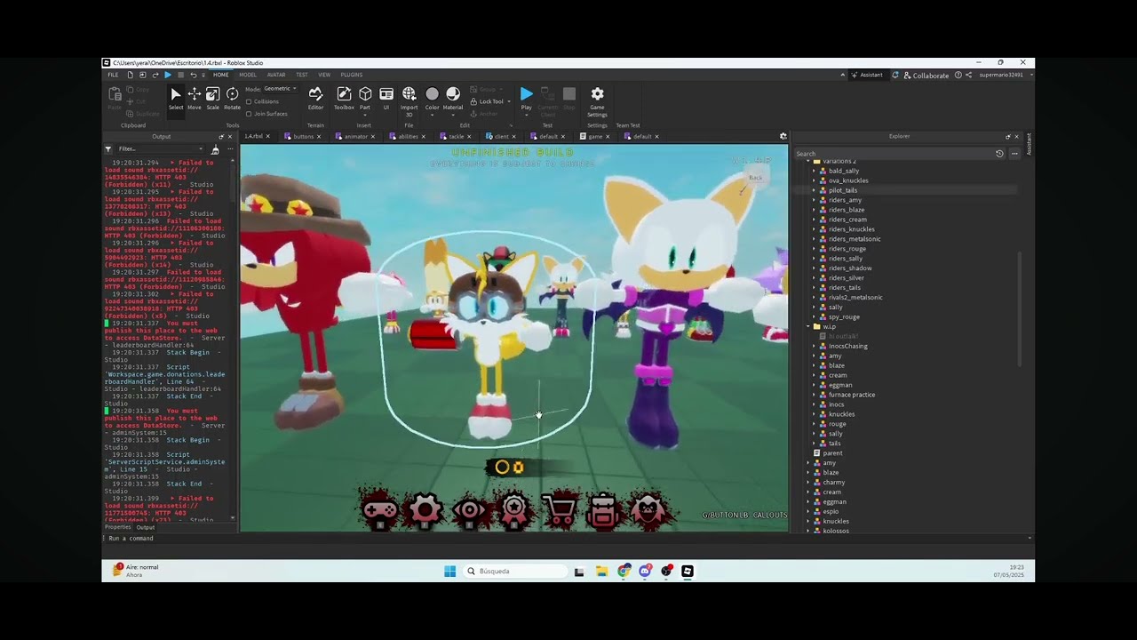 Save Sonic.EXE: The Disaster 🙏 the developer's stream, everything he showed on the stream - YouTube