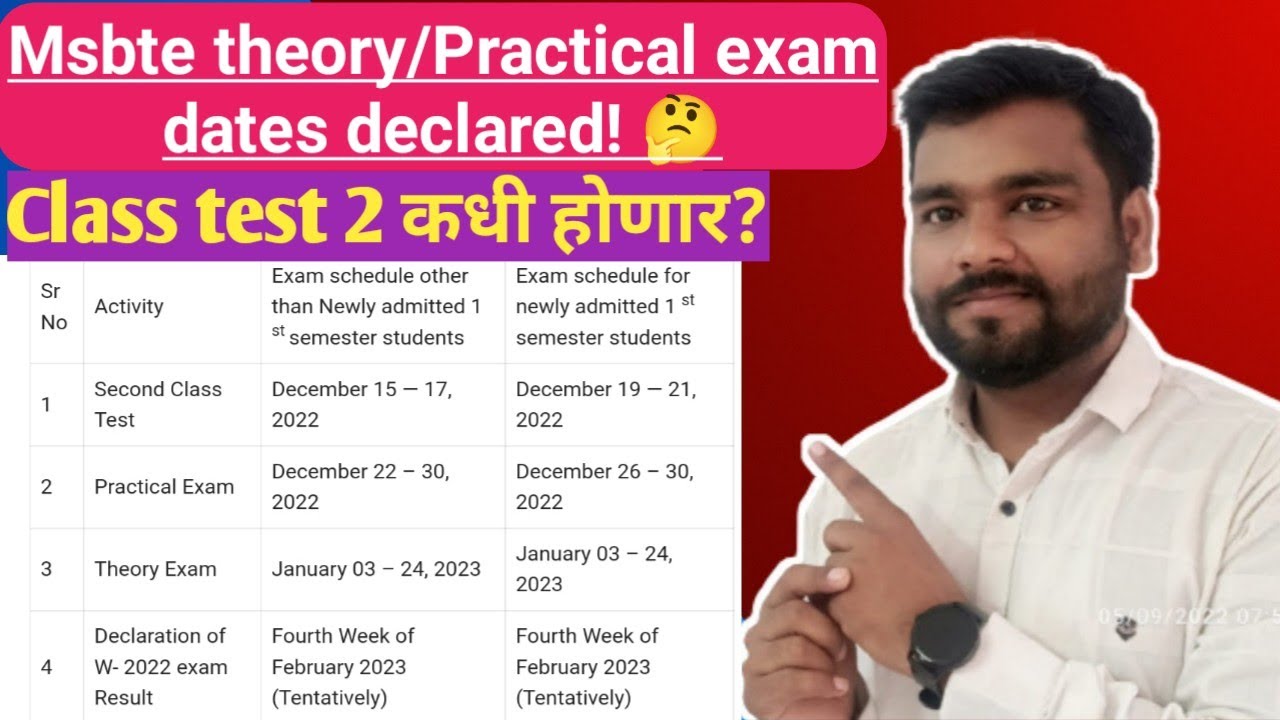 Msbte Theory Practical Exam Dates Declared Class Test 2 msbte-theory-practical-exam-dates-declared-class-test-2