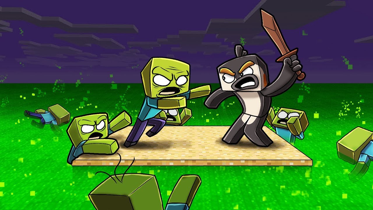 TOXIC OCEAN ZOMBIES ATTACK MY MINECRAFT ISLAND! - YouTube