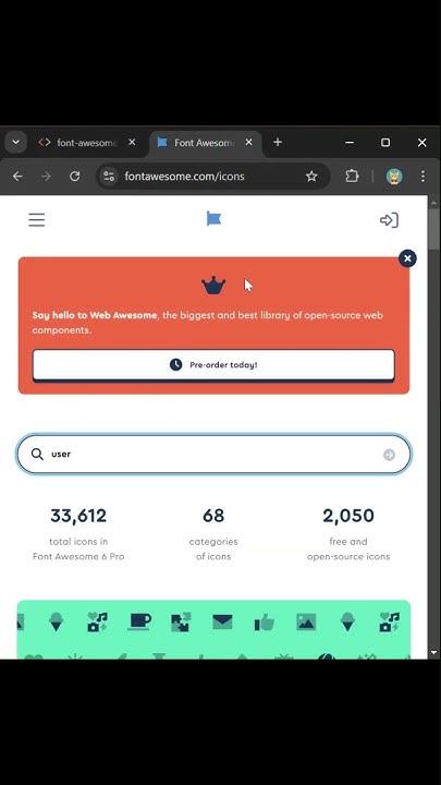How to use Icons in Your Website #fontawesome #html #css - YouTube