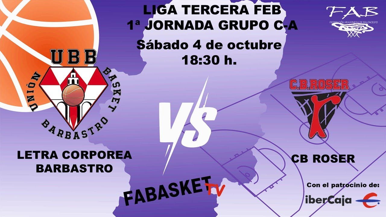 LETRA CORPOREA BARBASTRO VS CB ROSER - YouTube