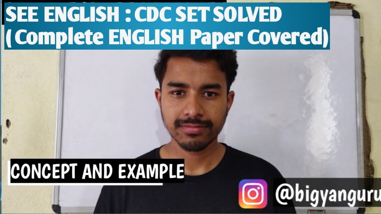 SEE ENGLISH: COMPLETE REVISION ( CDC set Solved ) - YouTube