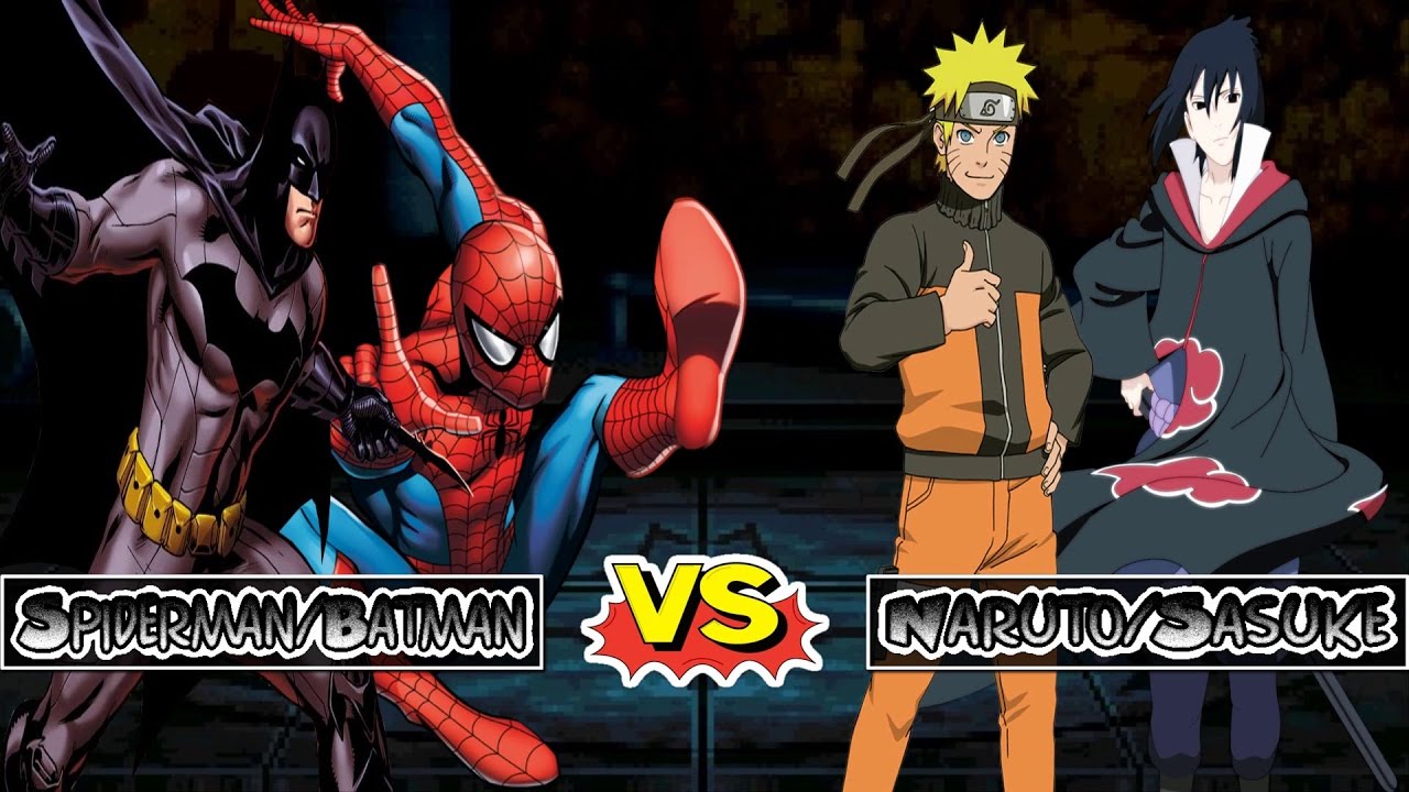 M.U.G.E.N. | The Amazing Spiderman/Batman vs Uzumaki Naruto/Uchiha ...