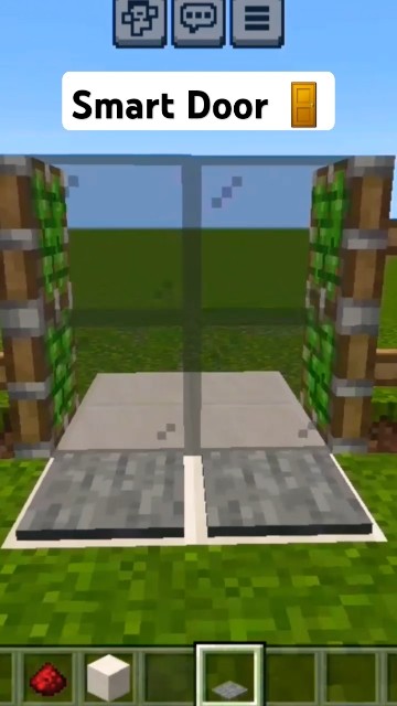 How To Make A Smart Door In Minecraft | Minecraft Redstone Builds # ...