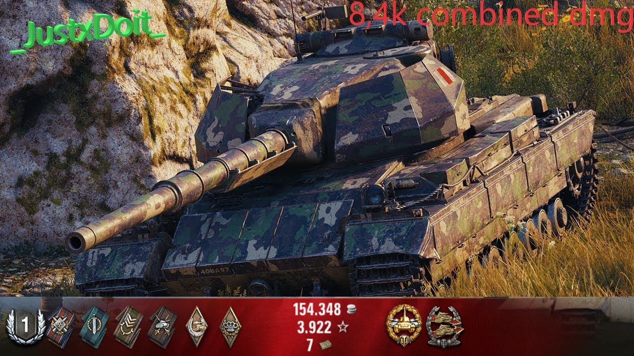 World Of Tanks [ S Conqueror-Gameplay-cliff-8,4 K combined DMG ] - YouTube