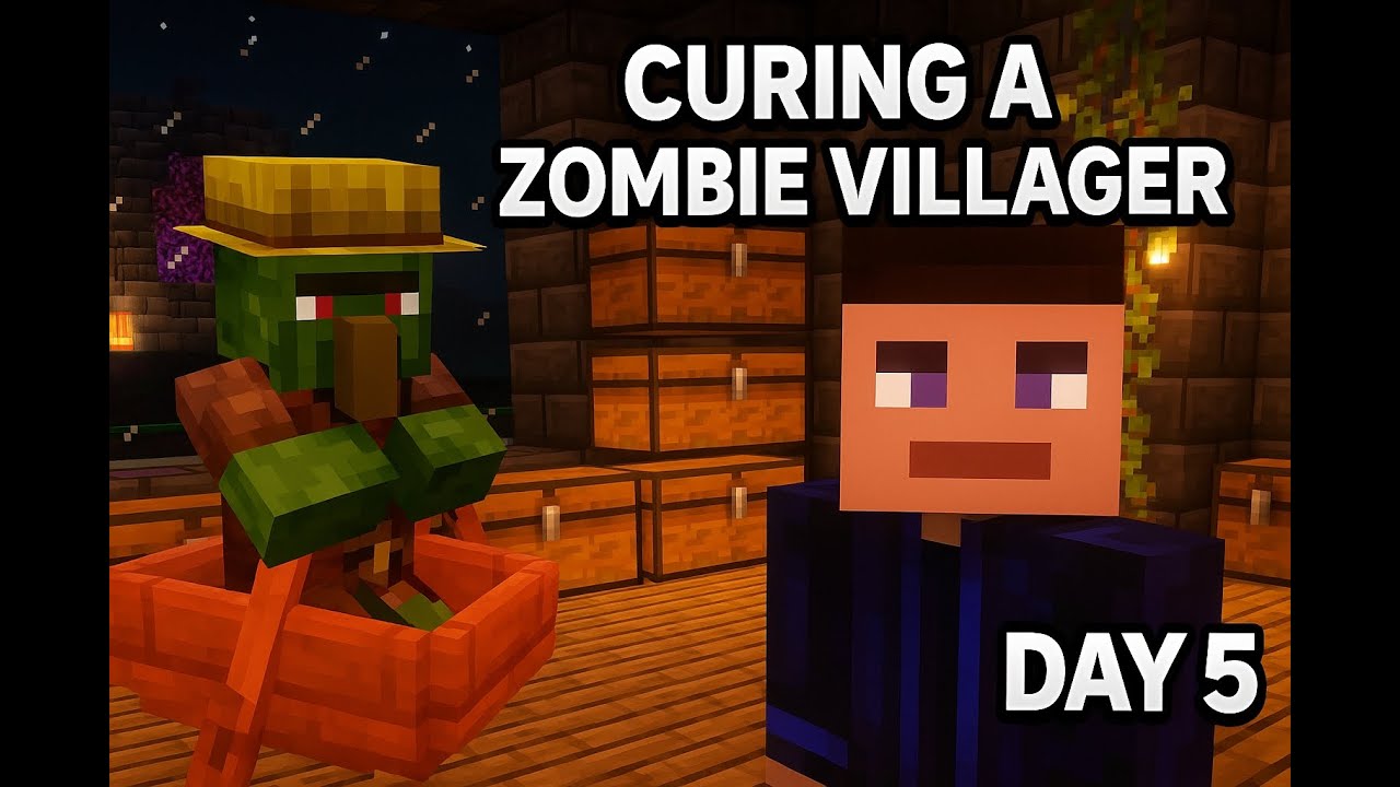 Curing a Zombie Villager & Starting My NEW Village! 🧟 ️👨‍🌾 | Minecraft ...