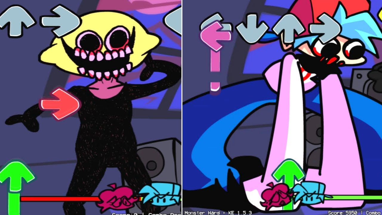 FNF Monster VS GIANT Monster BF Comparison (Hard) - YouTube