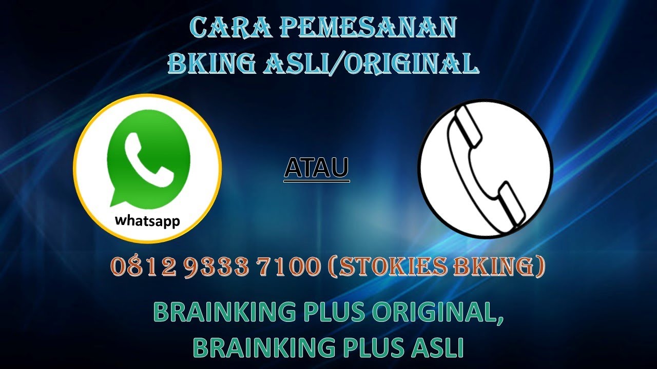 0812 9333 7100 (Stokies Bking) Pengiriman Nutrisi Otak Brainking Plus Ke Sumatera Barat - YouTube