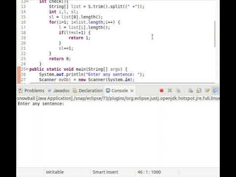 Checking Snowball String - YouTube
