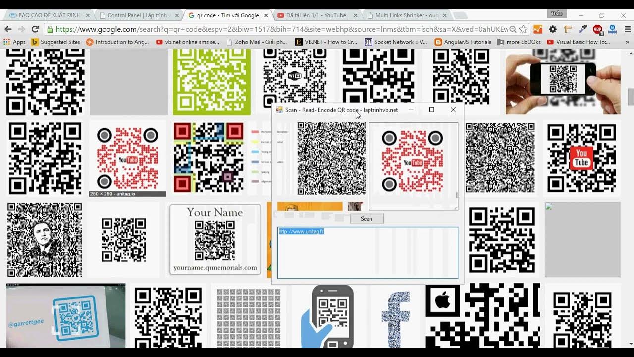 VB NET Tutorial Create, Read and Scan Decode QR code use ZXing - YouTube
