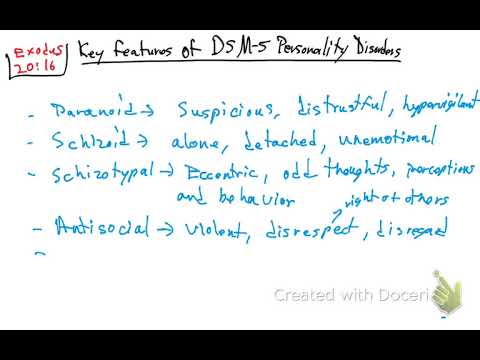 Key features of DSM-5 personality disorders - YouTube