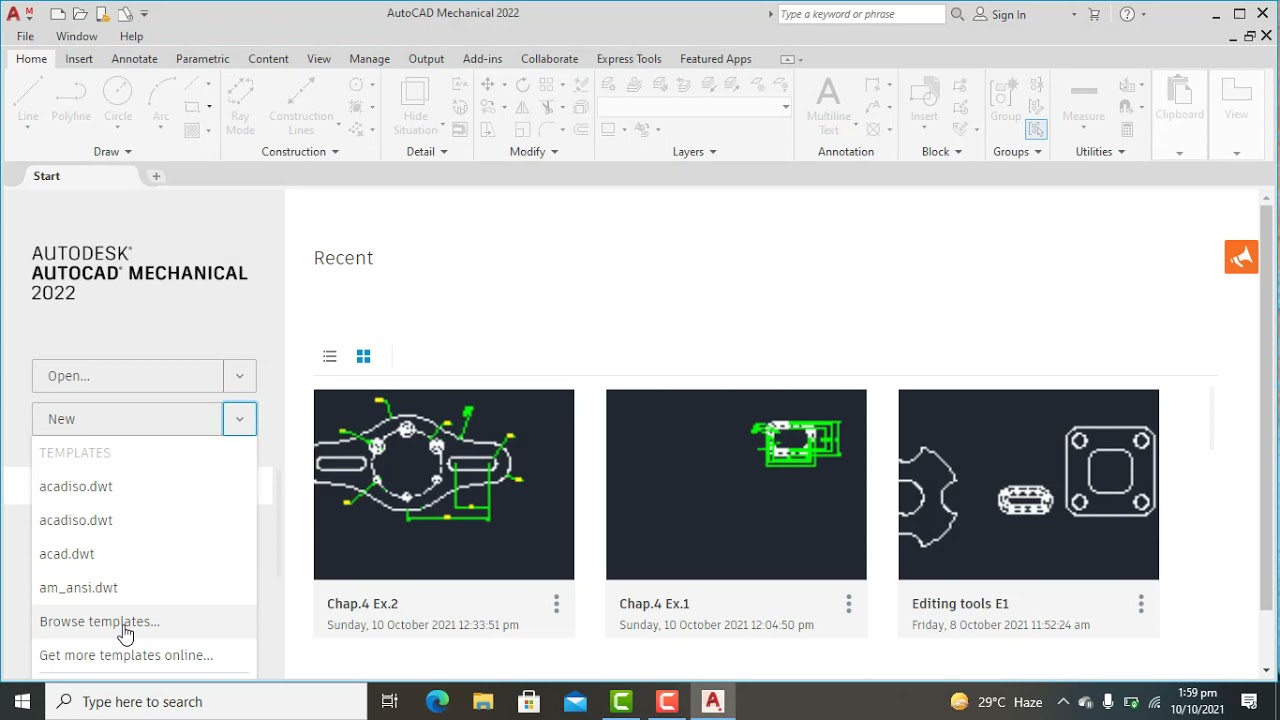 How to create and Save File in AutoCAD 2022 - YouTube