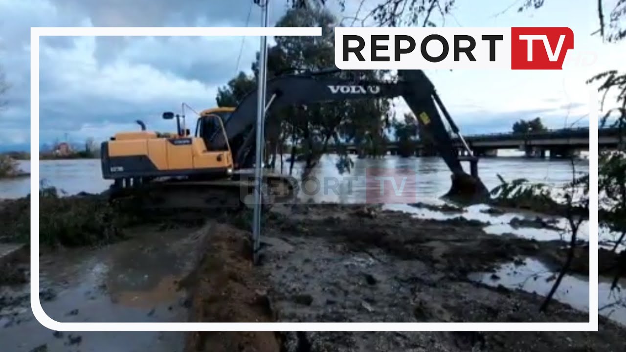 Report TV -Vlorë/ Lumi Vjosa del nga shtrati, përmbyten 11 banesa në ...