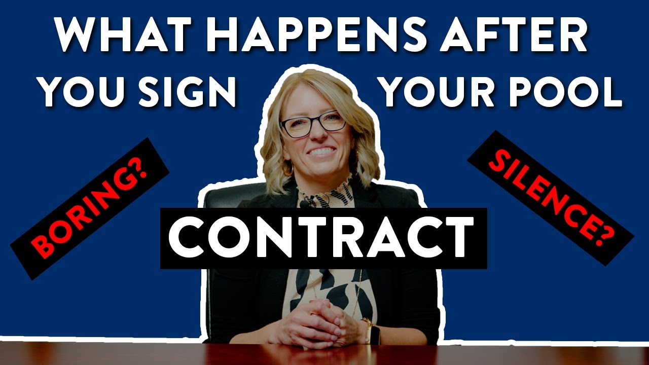 Signed the Pool Contract… Now What? | What to Expect Before ...