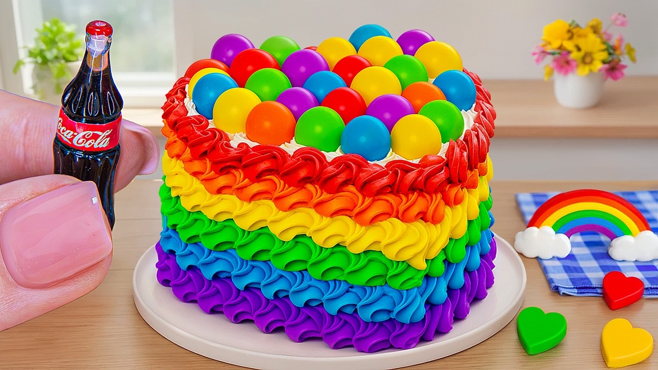 Rainbow Chocolate Cake Decorating Ideas Colorful Cake Designs Using