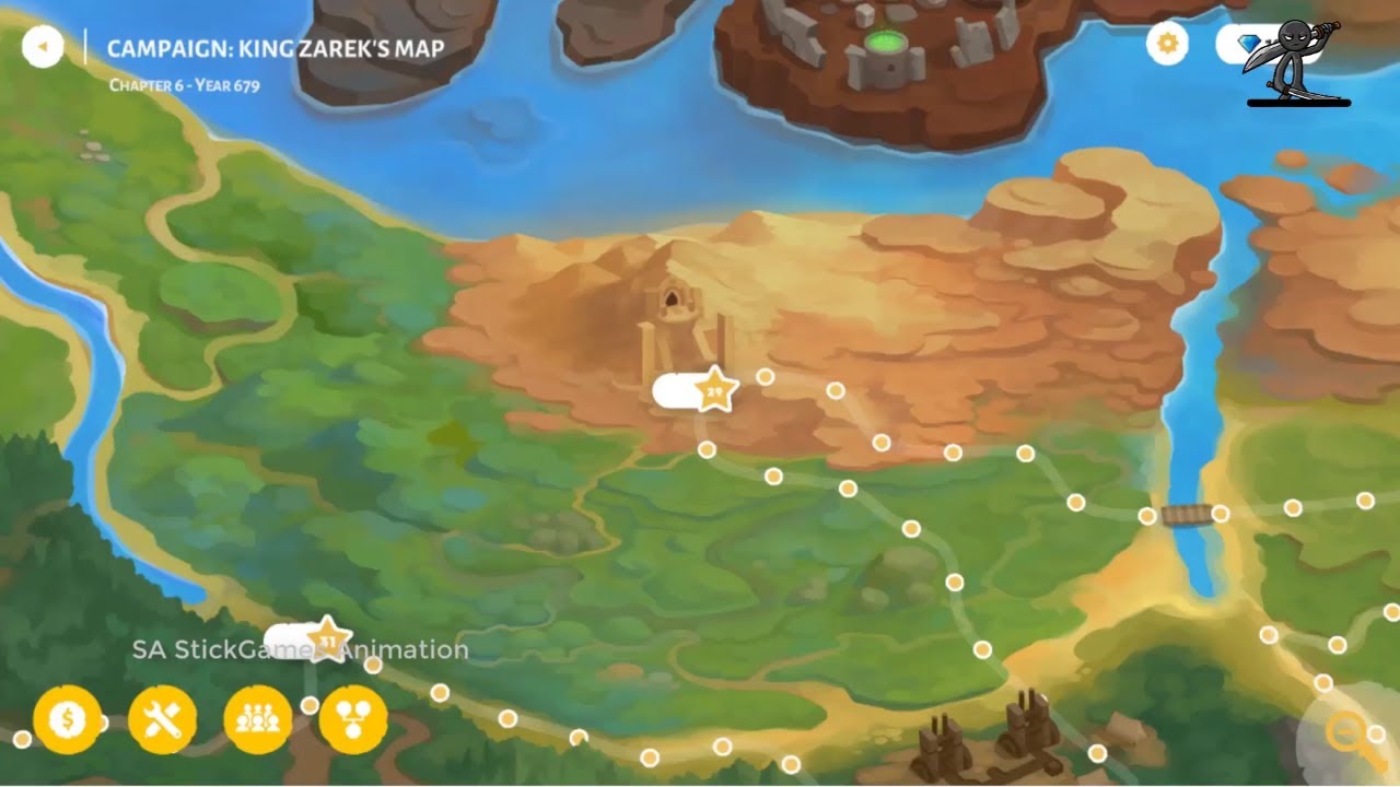 Stick War 3 Campaign - New map on king zarek - Fighting with Enslaved ...