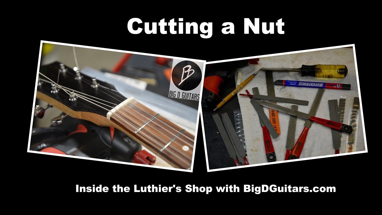 Cutting a Nut for Guitar - High Detail. Inside the Luthier's Shop with ...