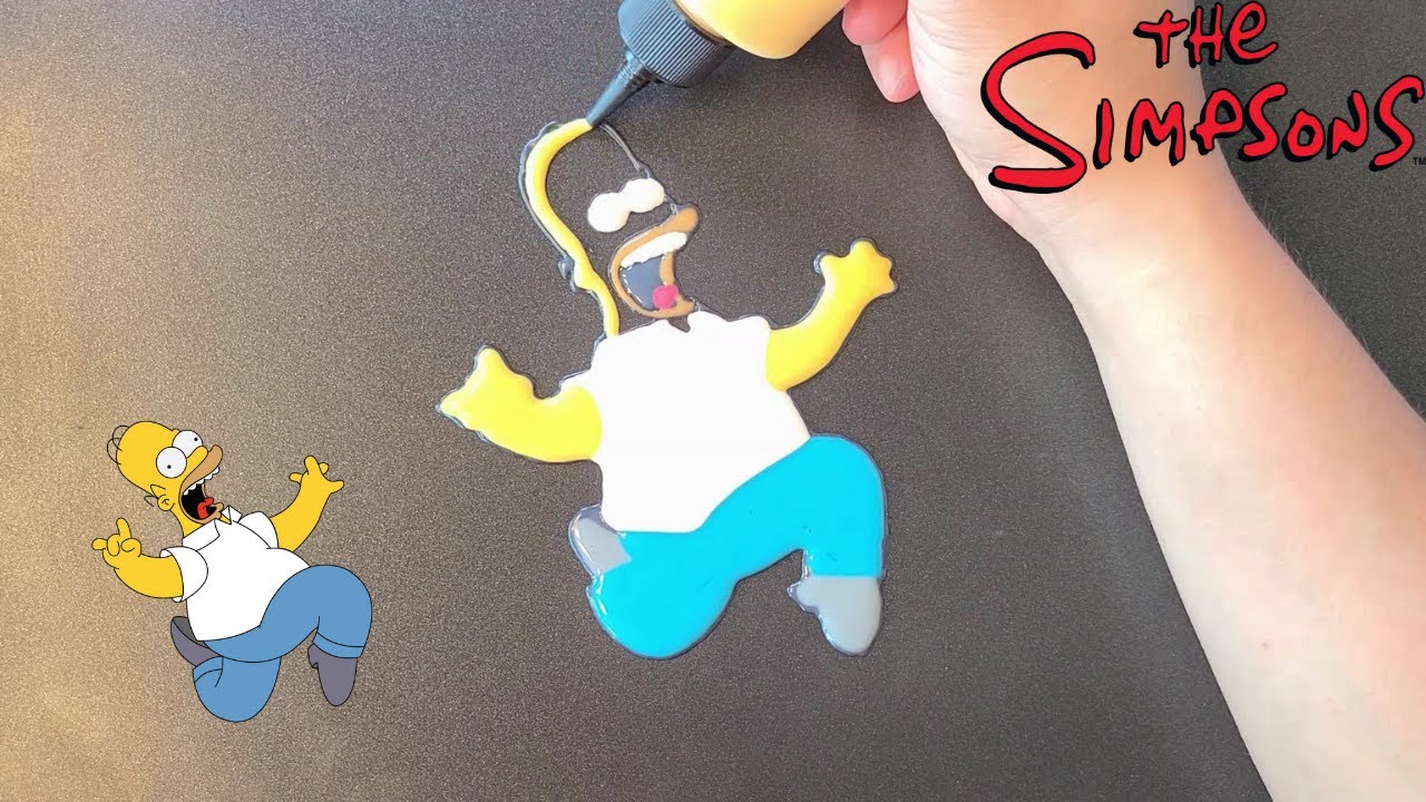 The Simpsons Pancake Art - Homer Simpson - YouTube