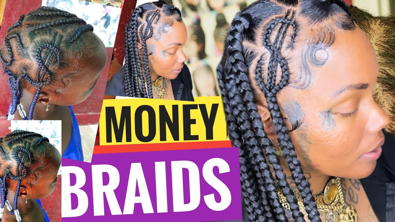 Dollar Sign Braids || Money Sign Braids || $ Dollar Sign Braids ...