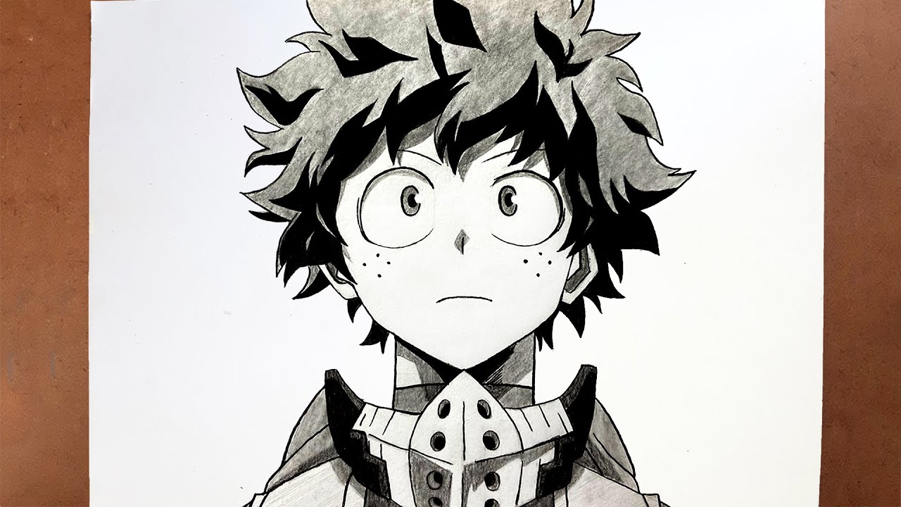 How to Draw Izuku Midoriya Easy steps | Anime drawing - YouTube
