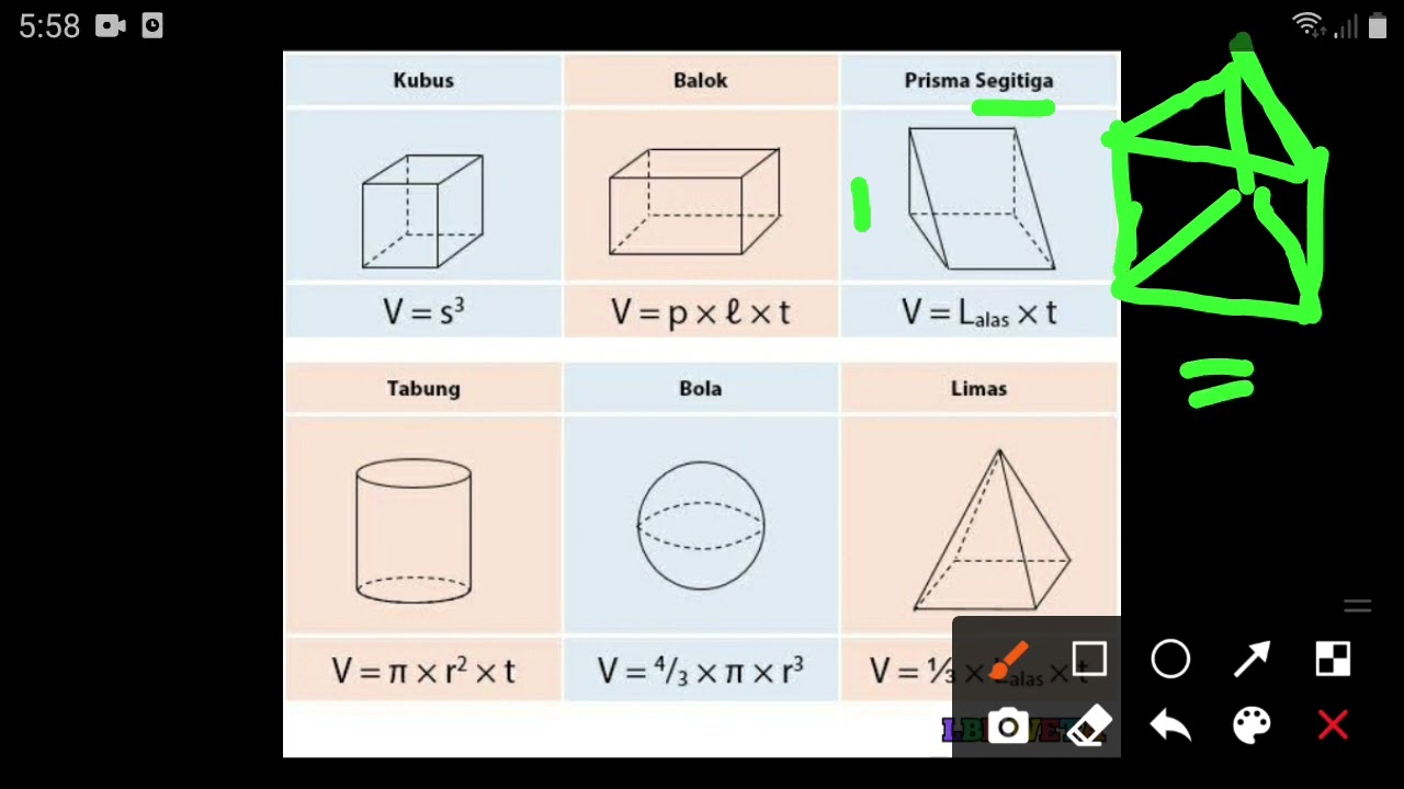 Matematika Rumus Volume Prisma Segitiga - YouTube