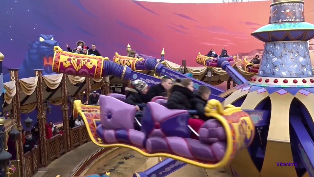 Flying carpets over Agrabah (offride) @ Disneyland Paris - YouTube
