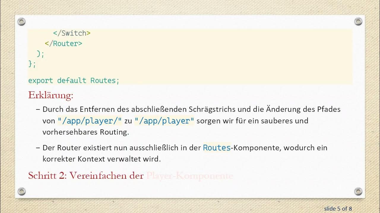 Lösung des Fehlers Unmounted Component in React Router - YouTube