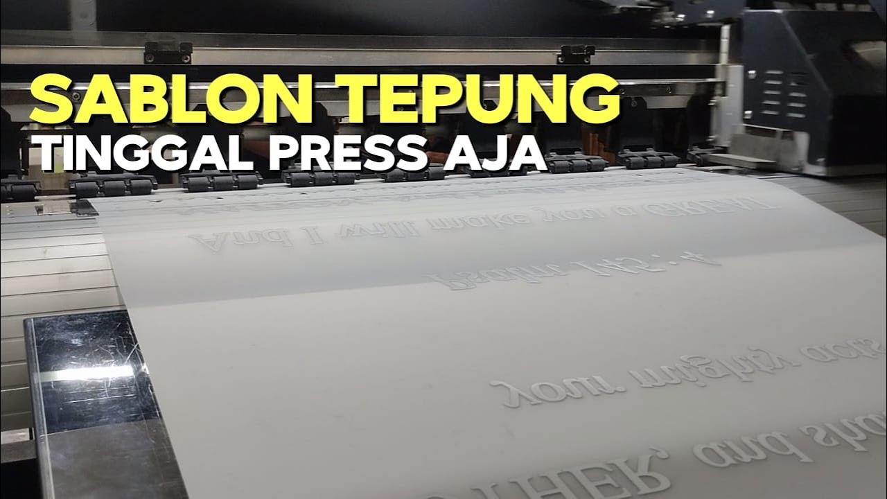 Proses Cetak Sablon Tepung (Sablon DTF) RONIta Digital Printing - YouTube
