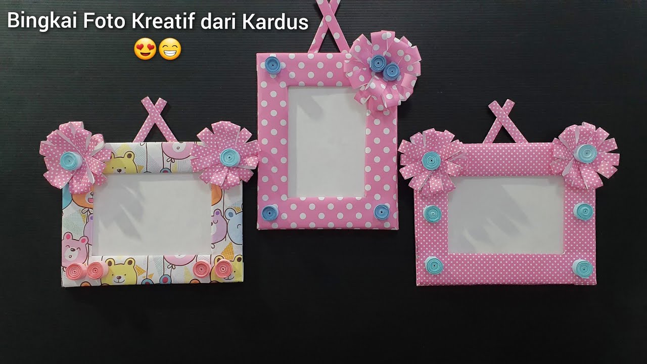 Cara Membuat Bingkai Foto dari Kardus | Ide Kreatif | How To Make a ...