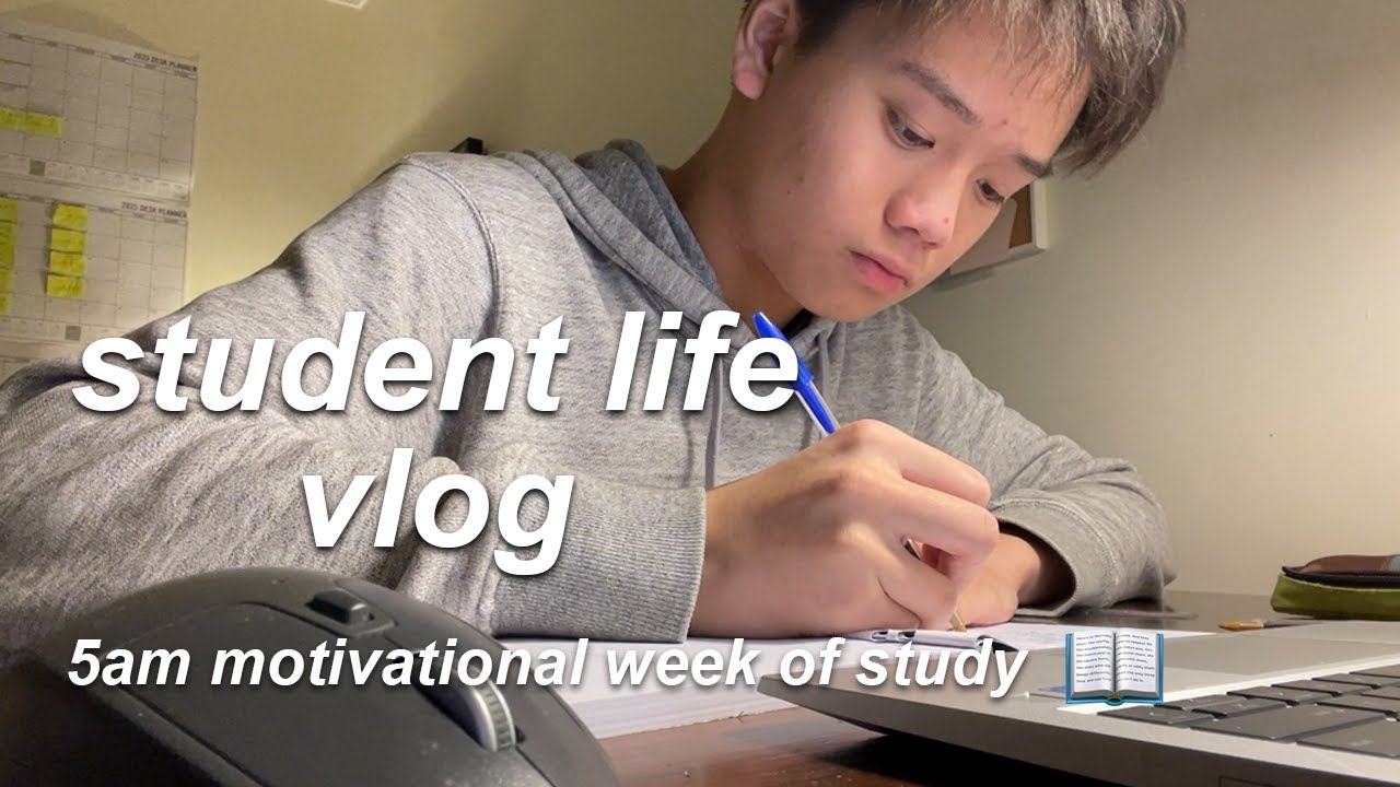 student life vlog | 5am productive catchup week, falling behind, study ...