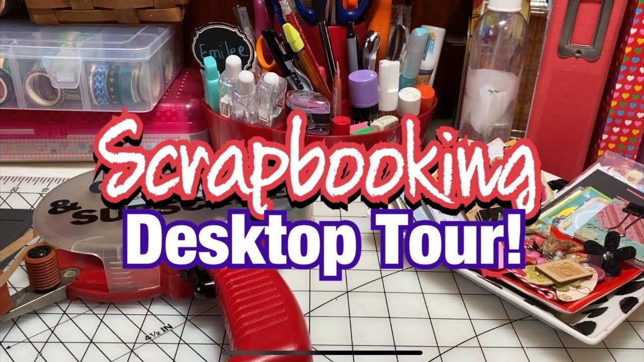 Scrapbook Desk Tour - Scrap Your Stash - YouTube