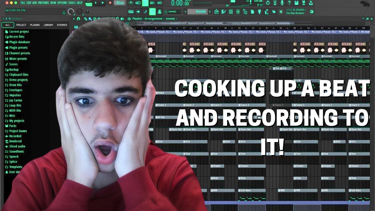 COOKING UP A BEAT AND RECORDING TO IT! - YouTube